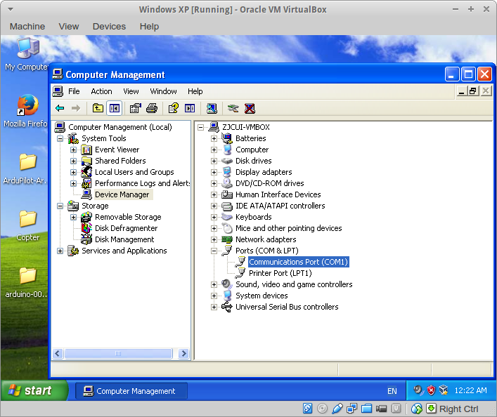 Zjs Blogger Setting Usb Serial Port On Virutalbox [ubuntu Host With Windowsxp Guest]